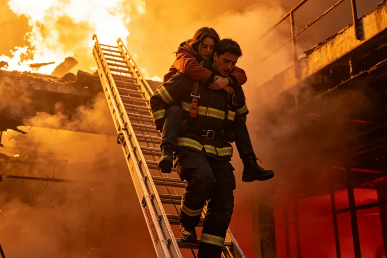How Do Firefighters Maneuver Victims Safely Down an Extension Ladder ...